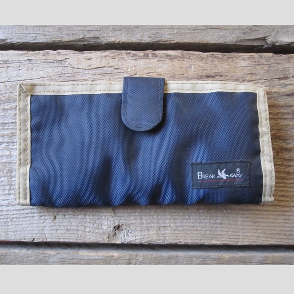Vintage | Bags | Vtg 8s90s Nylon Velcro Billfold Wallet | Poshmark